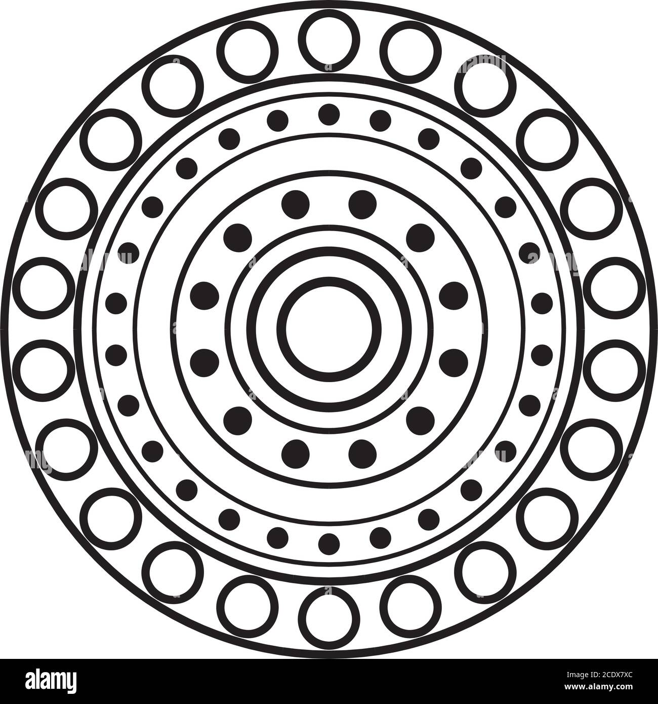 mandala line style icon vector design Stock Vector Image & Art - Alamy