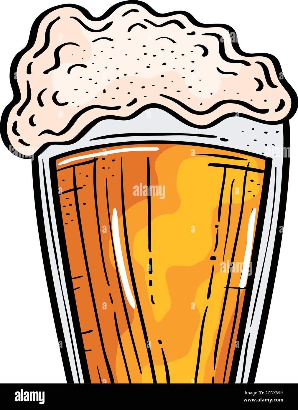 Isolated beer glass vector design Stock Vector Image & Art - Alamy