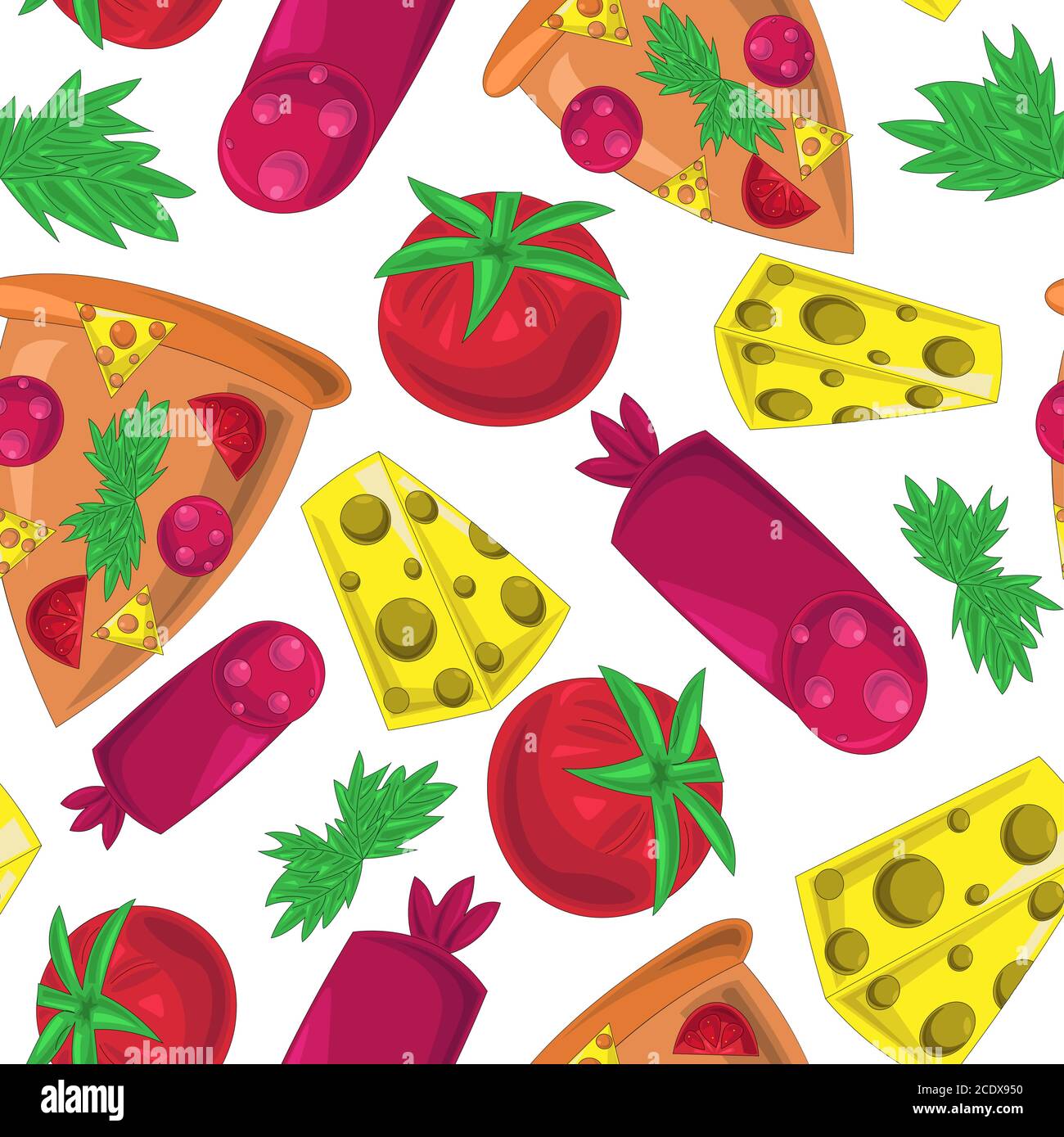 Restaurant menu seamless pattern Stock Vector Images - Alamy