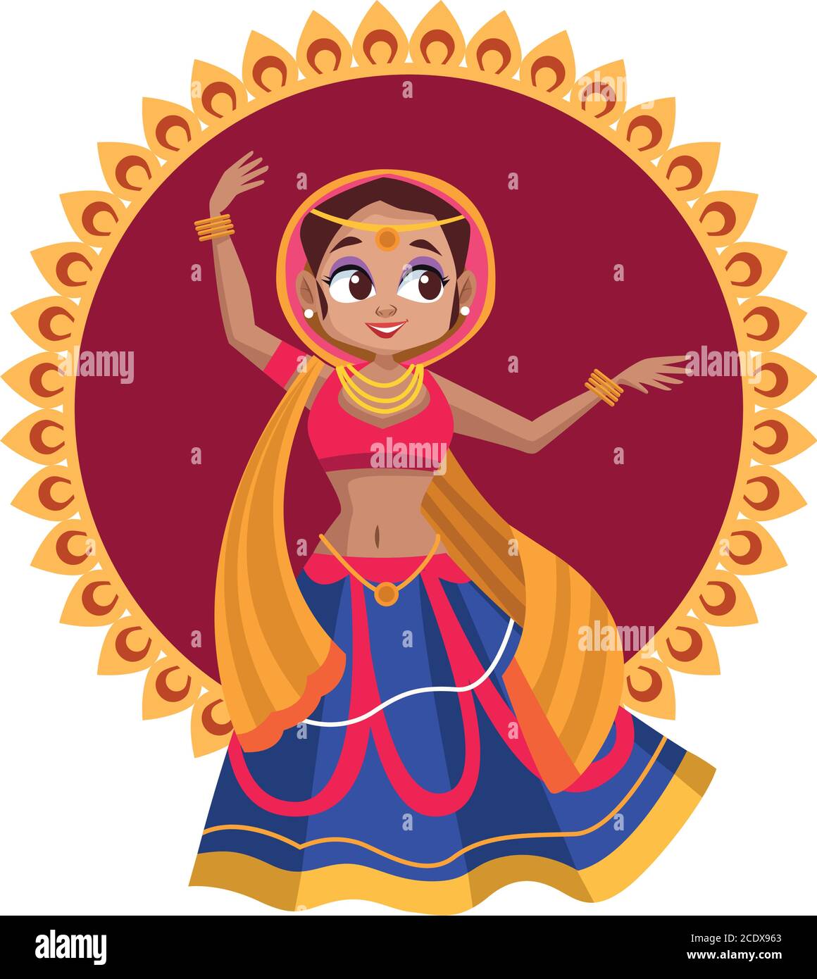 Indian Culture Cartoon