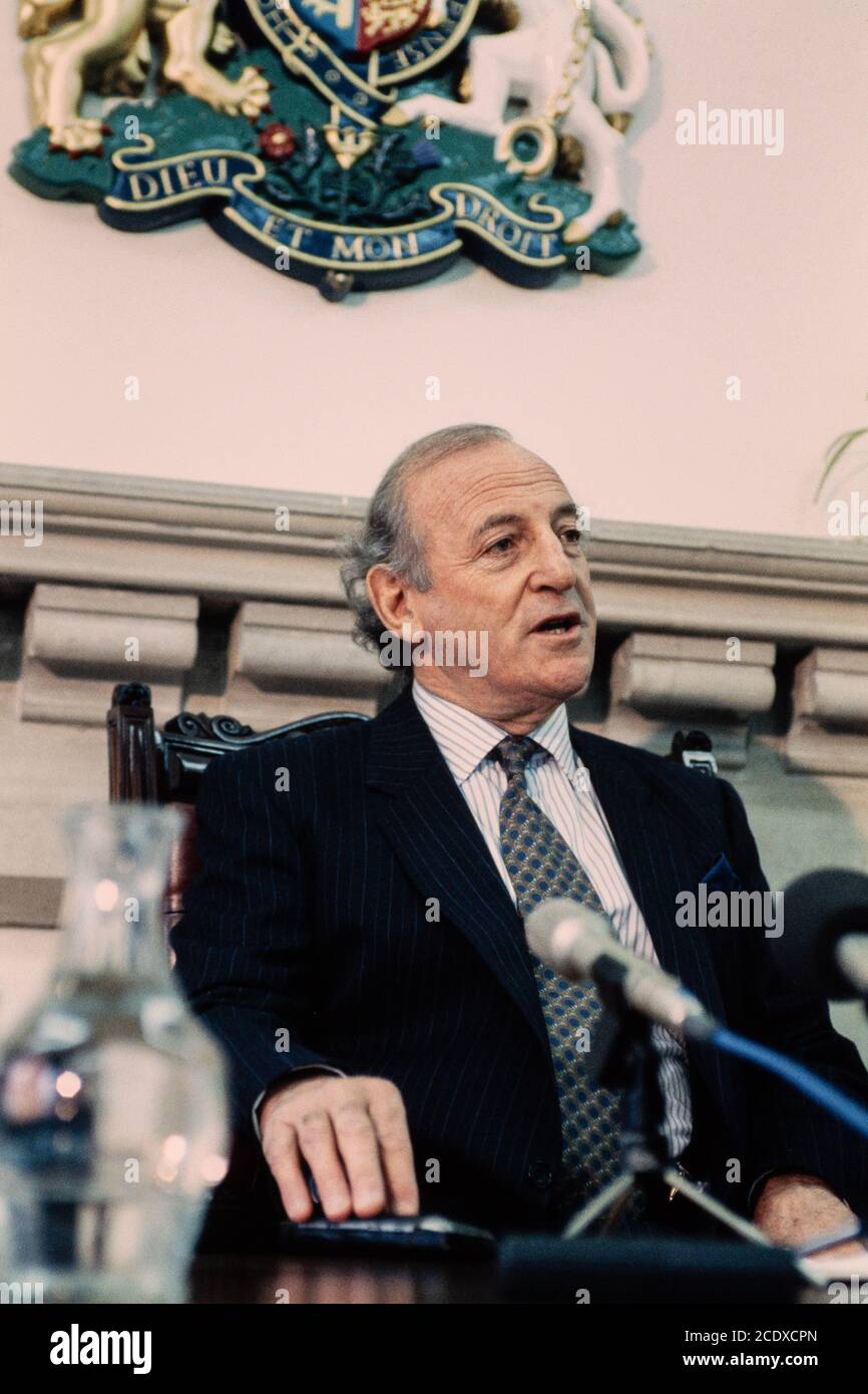 Lord Justice Peter Taylor press conference and photocall at The Royal ...