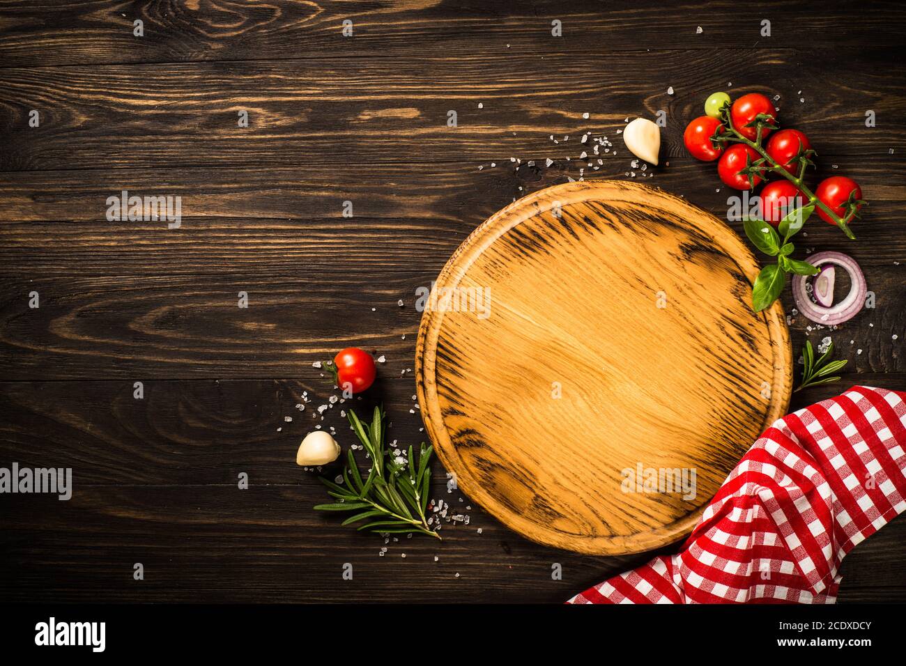 Food cooking background top view Stock Photo - Alamy