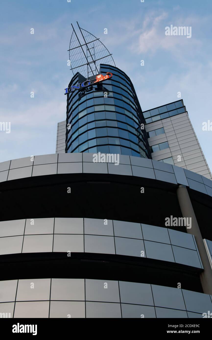 ING Bank headquarters in Katowice Stock Photo - Alamy