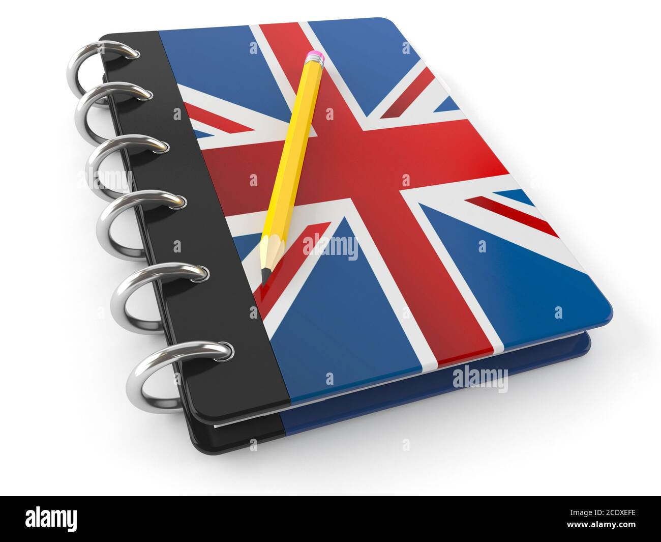 UK notepad isolated on white background Stock Photo - Alamy