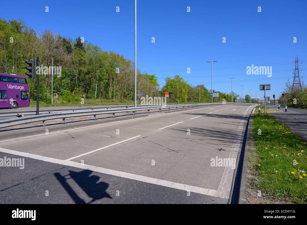 East Lancs Road, A580, during Lockdown Stock Photo - Alamy