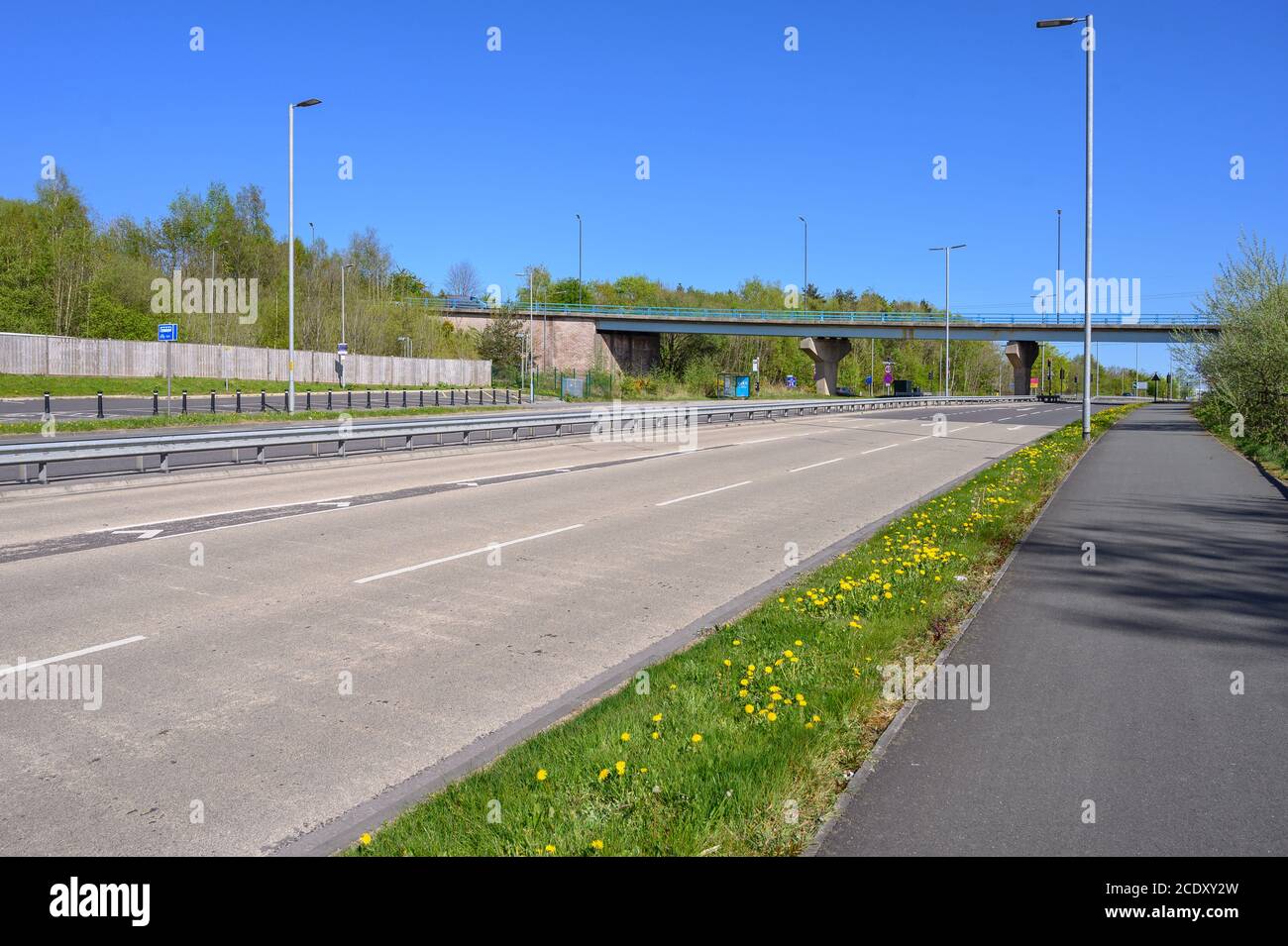 East Lancs Road, A580, during Lockdown Stock Photo - Alamy
