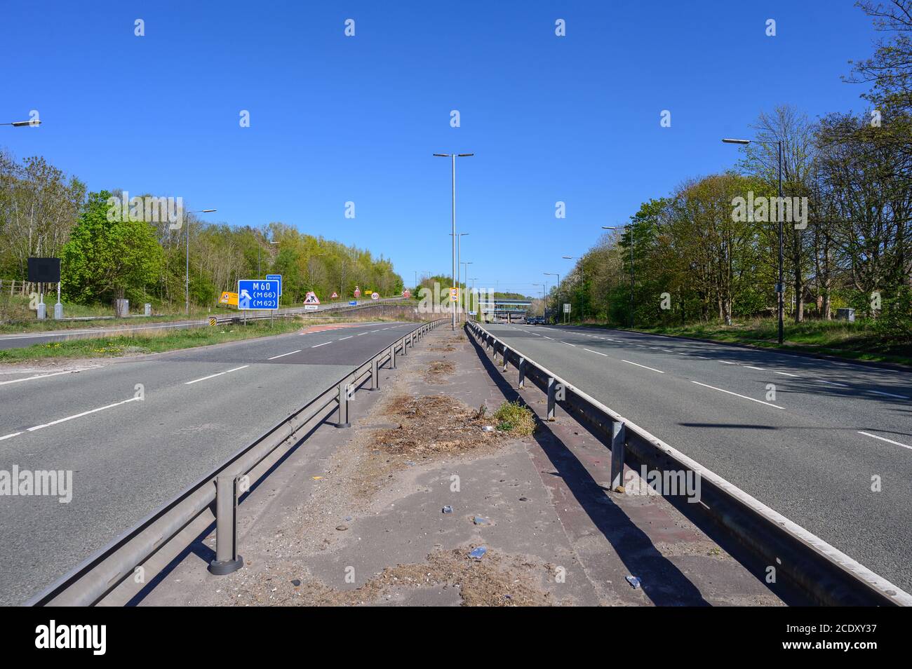 East Lancs Road, A580, during Lockdown Stock Photo - Alamy