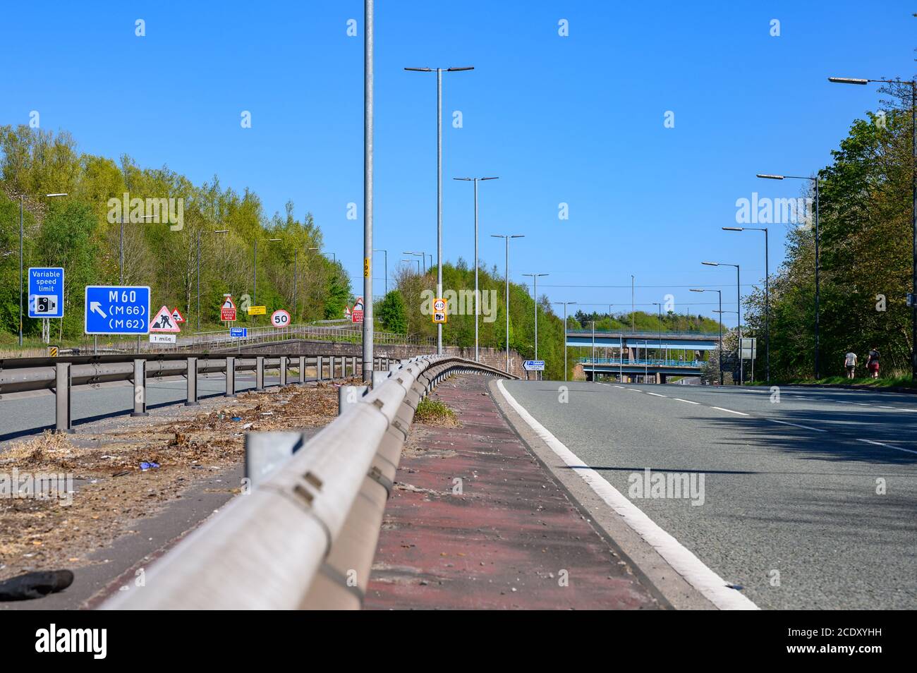 East Lancs Road, A580, during Lockdown Stock Photo - Alamy