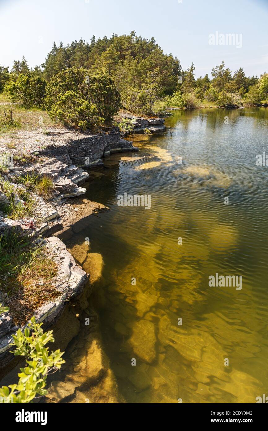 Mountain quarry mineral island hi-res stock photography and images - Alamy
