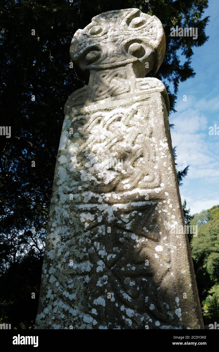 11th Century Celtic Cross, Nevern, Pembrokeshire Stock Photo - Alamy