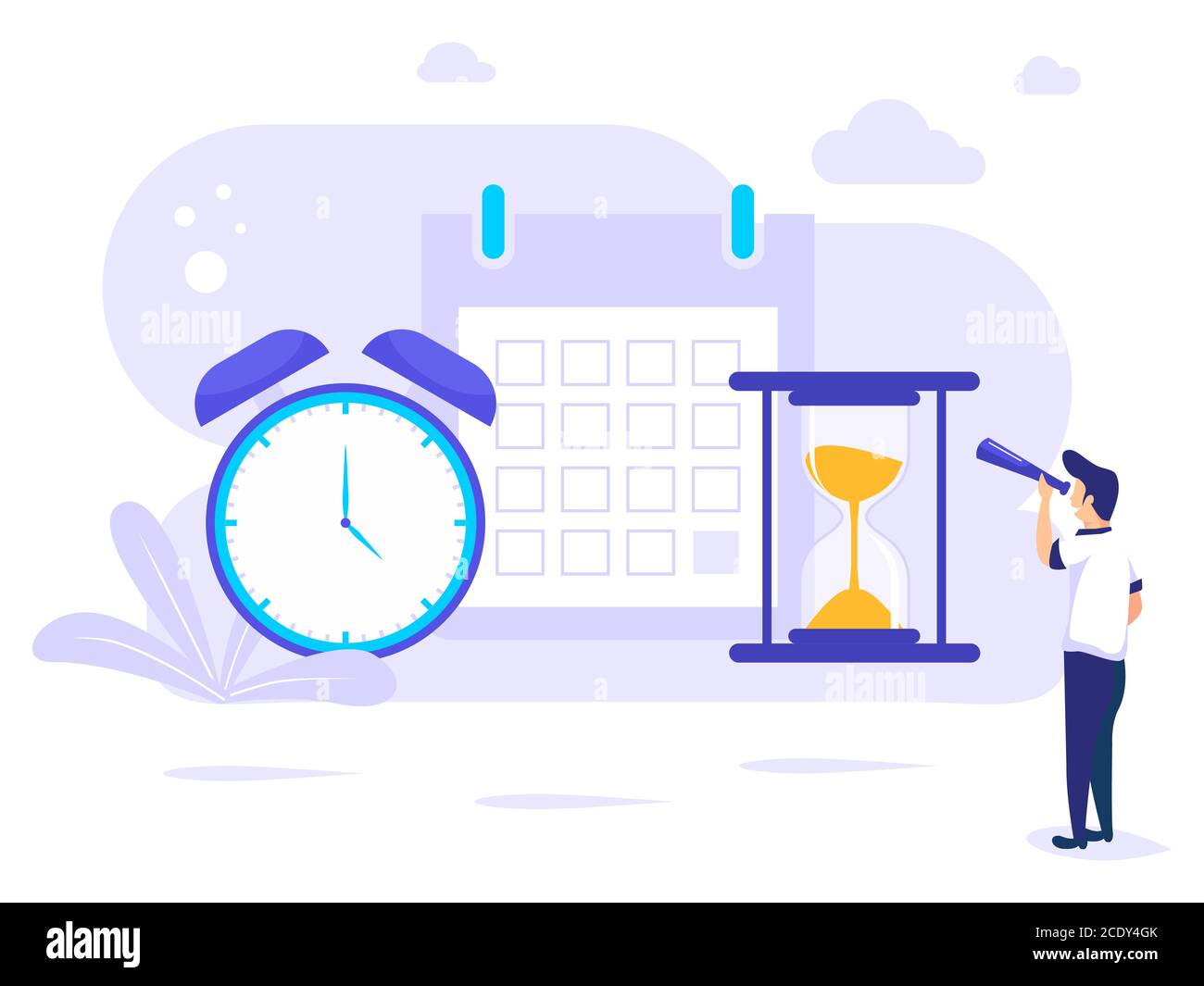 People planning concept. Planning a time schedule by filling in a time ...