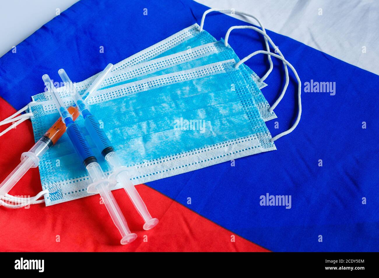 Concept of the invention of the vaccine from kovid 19 in Russia Stock ...