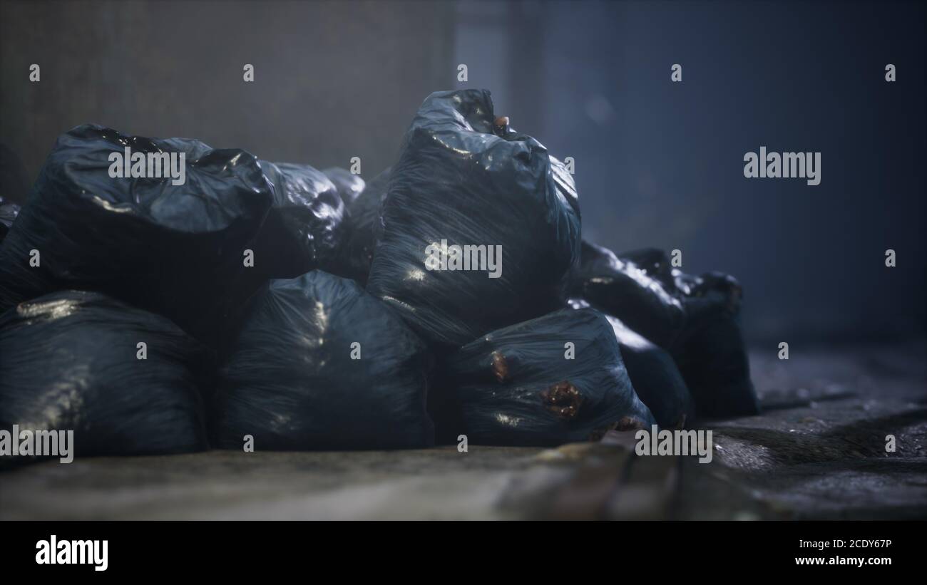 Black bin bag texture hi-res stock photography and images - Alamy