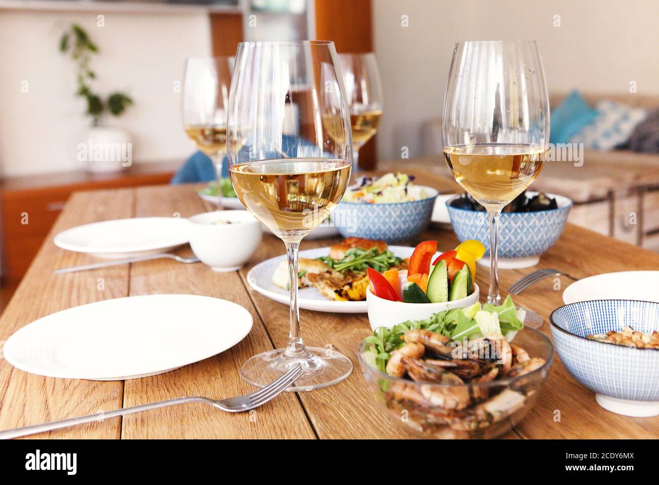 Interior living room festive meal hi-res stock photography and images ...