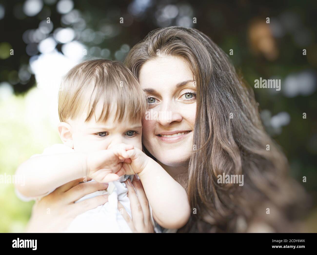 happy mom with baby Stock Photo - Alamy