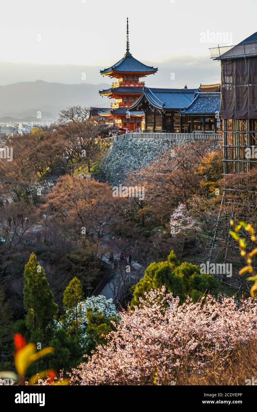 Spring Kyoto, Kiyomizu Temple Stock Photo - Alamy
