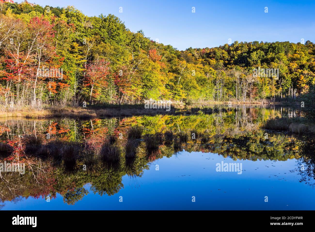 Magnificent resort in French Canada Stock Photo - Alamy