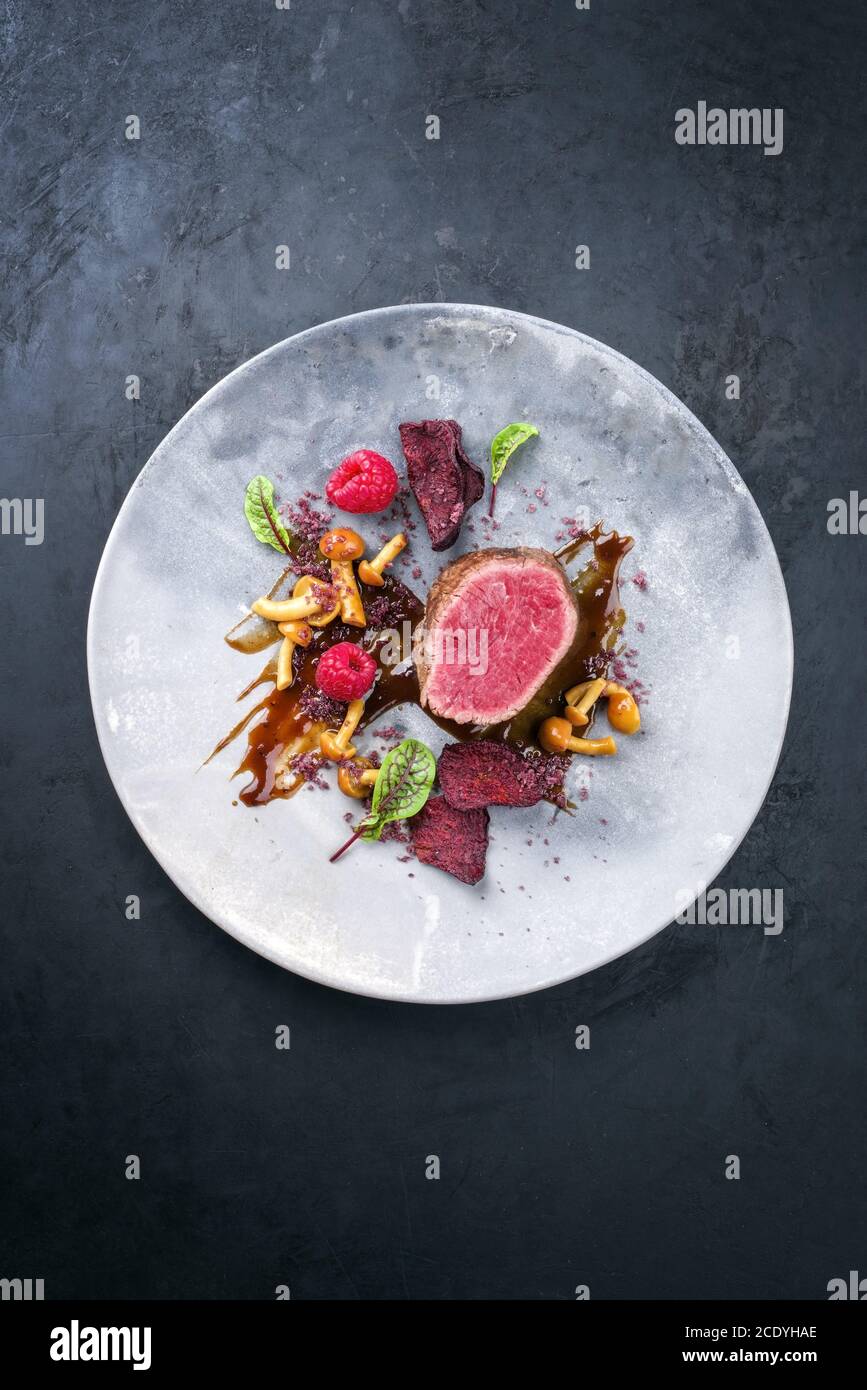 Barbecue dry aged wagyu beef fillet head medallion steak natural with ...