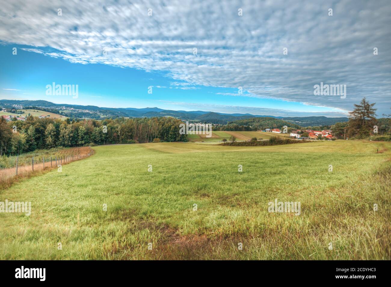 Beautiful high dynamic range picture of bavarian landscape Stock Photo ...
