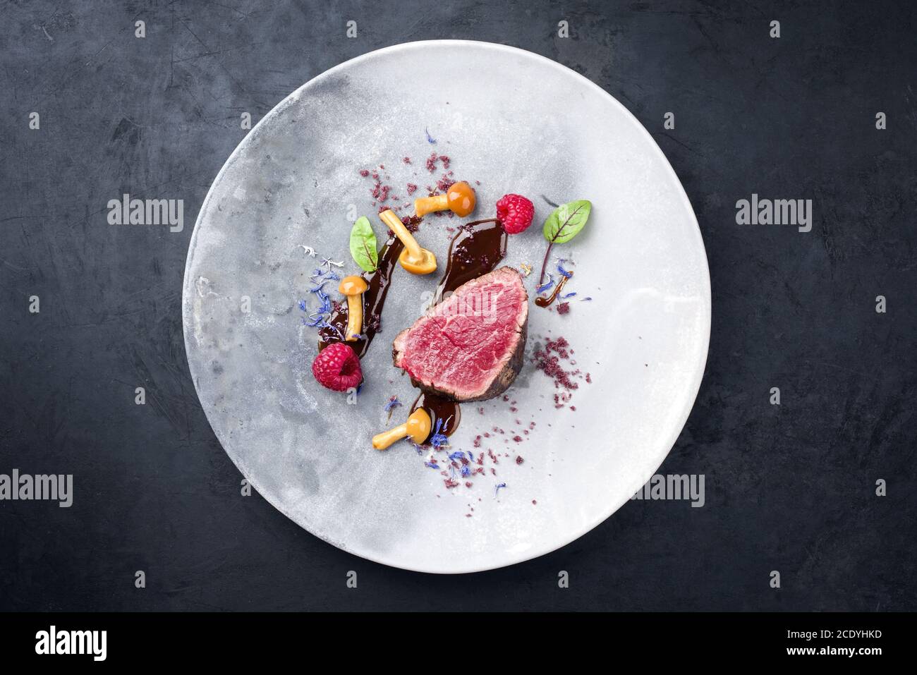 Barbecue dry aged wagyu beef fillet head medallion steak natural with ...