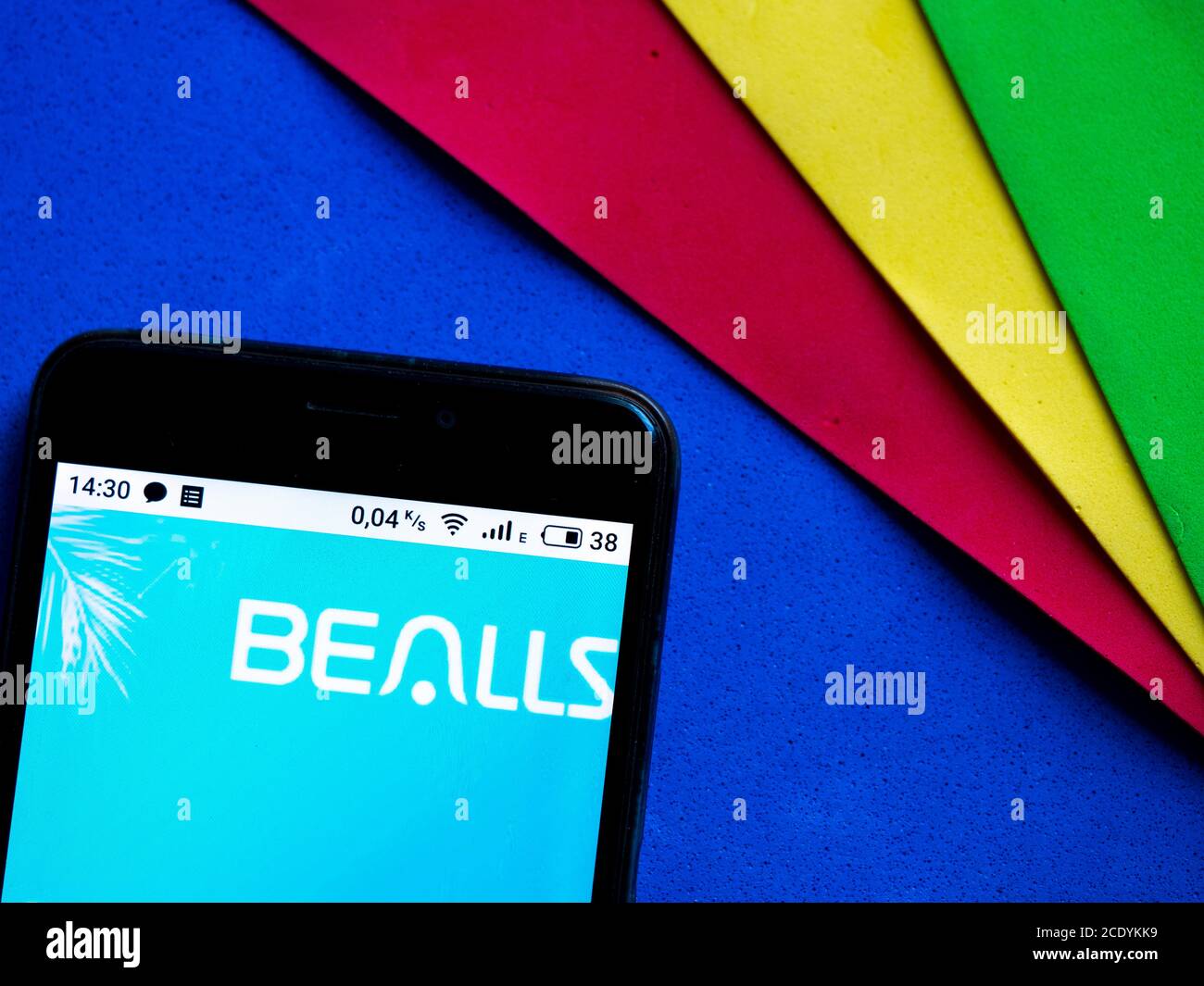 In this photo illustration e-commerce a Bealls logo is seen displayed ...
