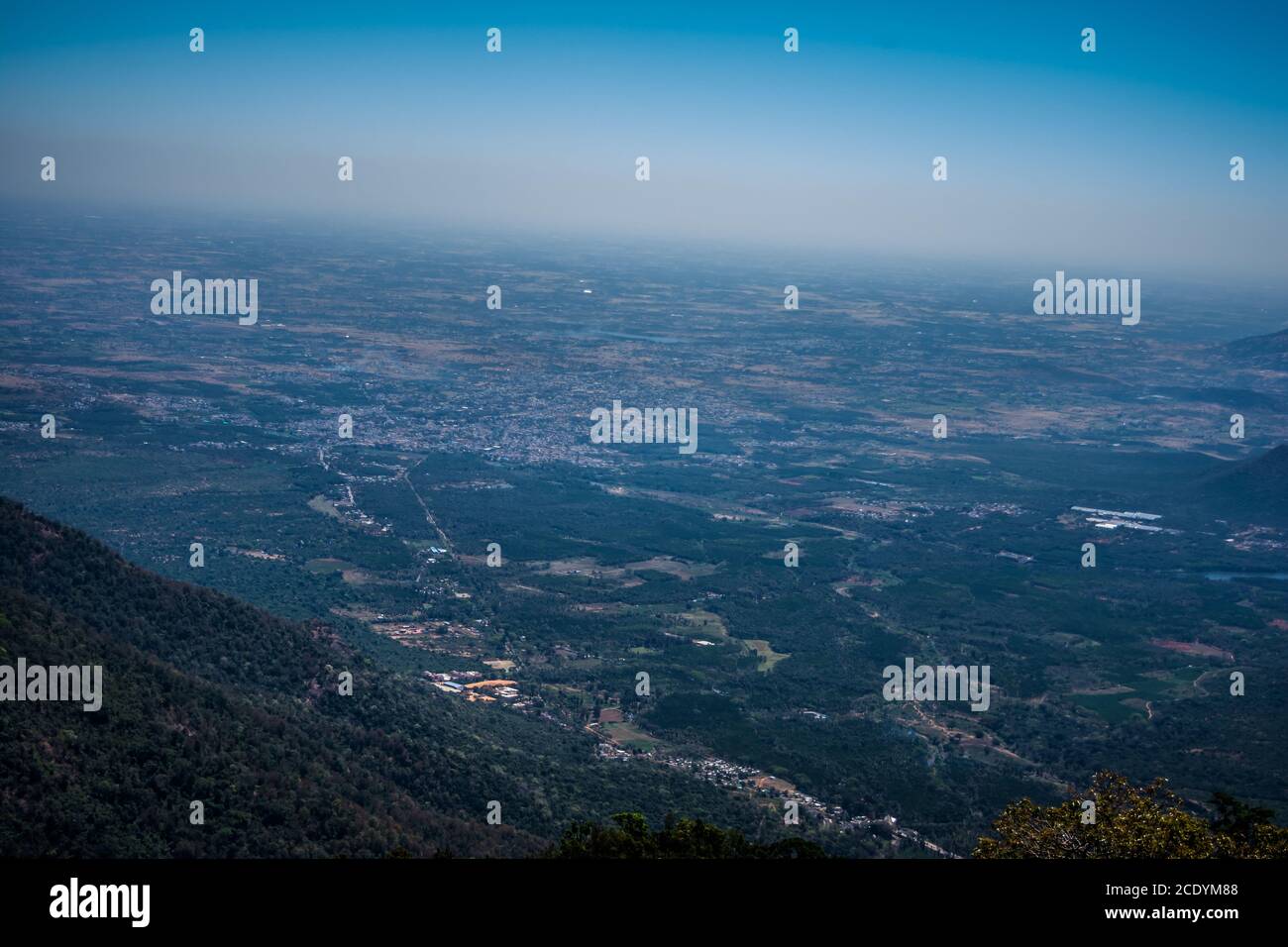Ooty city aerial view, Ooty (Udhagamandalam) is a resort town in the ...