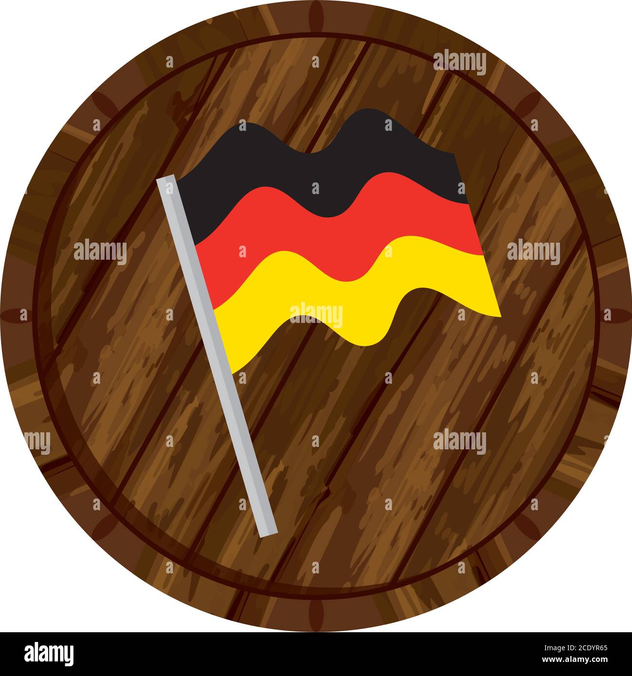germany flag on beer barrel vector design Stock Vector Image & Art - Alamy