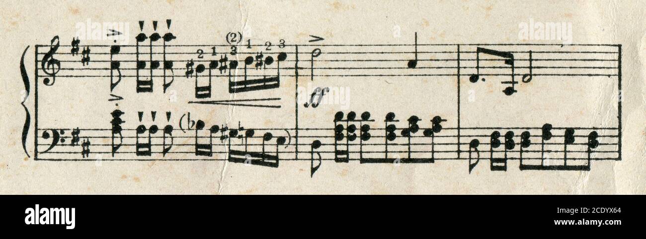 Sheet music by composer Frederic Francois Chopin Stock Photo - Alamy