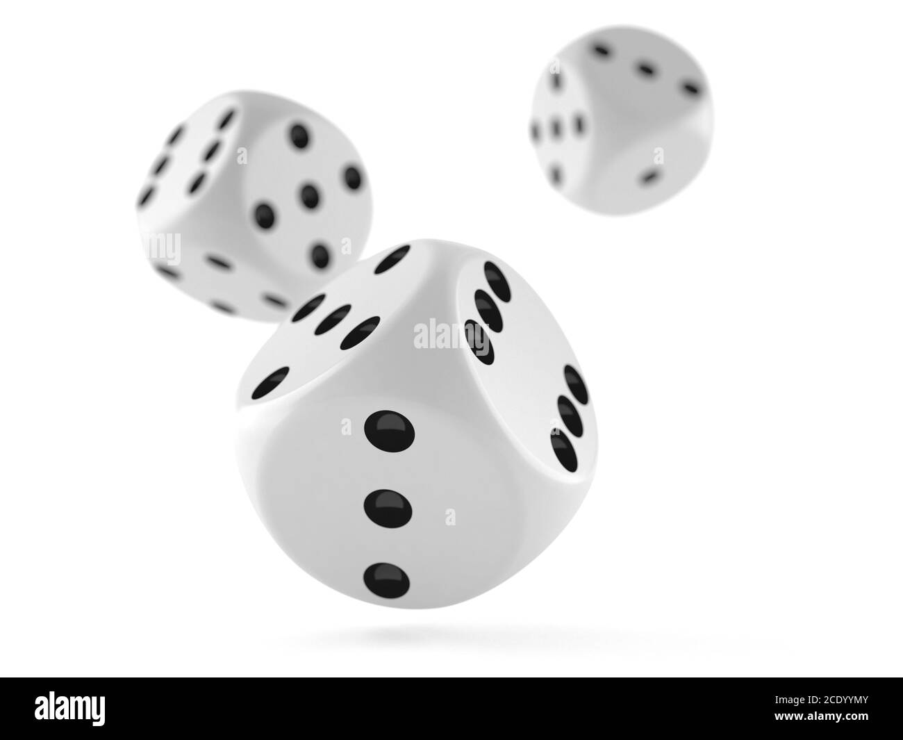 Dice isolated on white background Stock Photo - Alamy