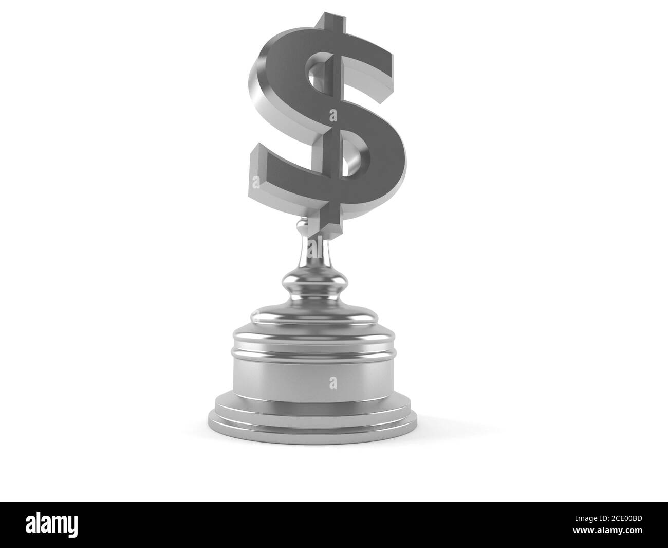 Dollar currency award isolated on white background Stock Photo - Alamy