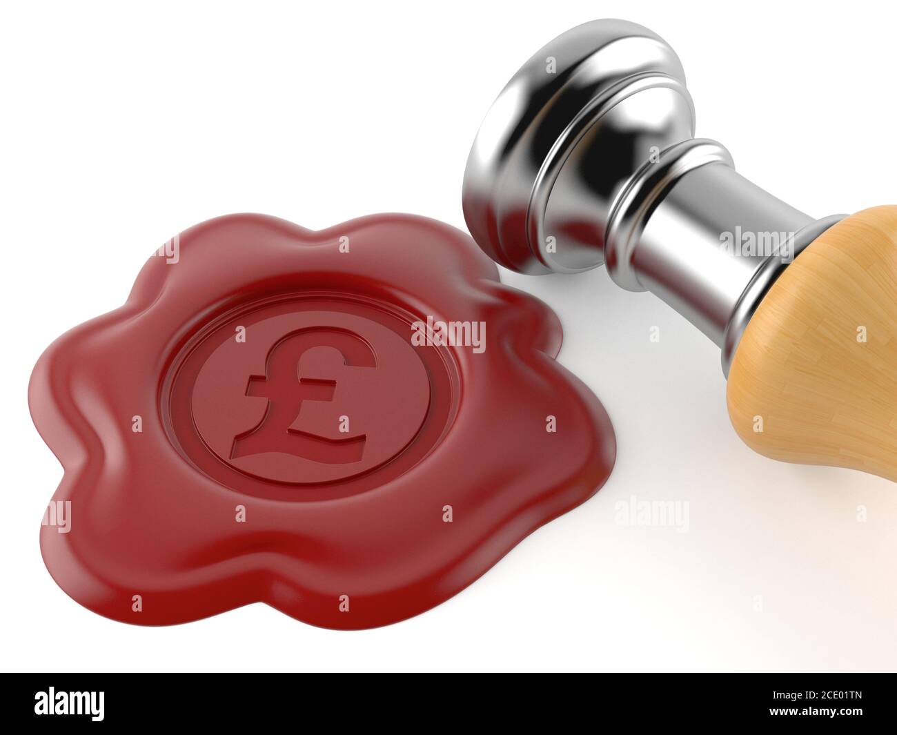 Pound symbol with seal stamper isolated on white background Stock Photo ...