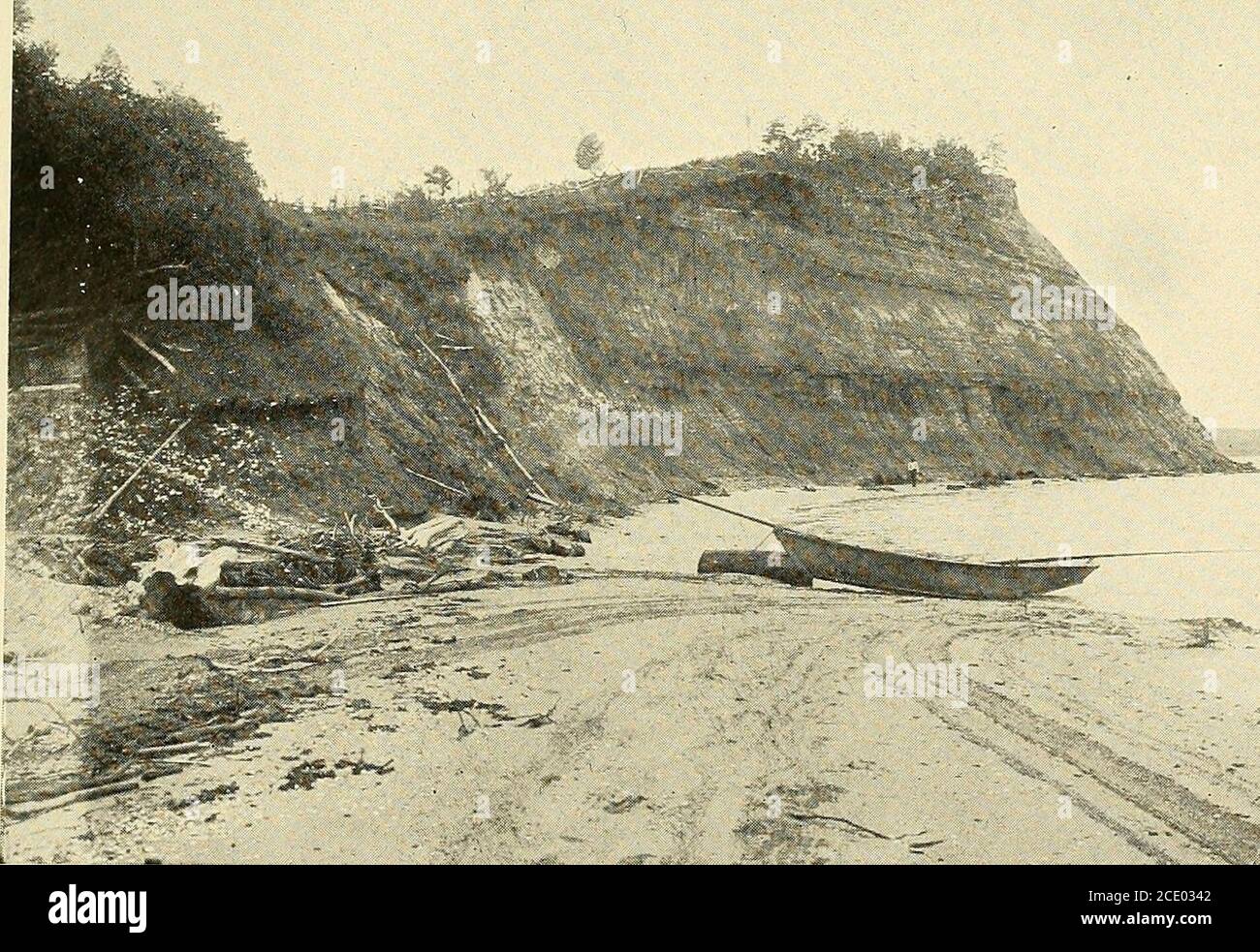 . Maryland geological survey . Fig. i.—vtew showing calvert cuffs on ...