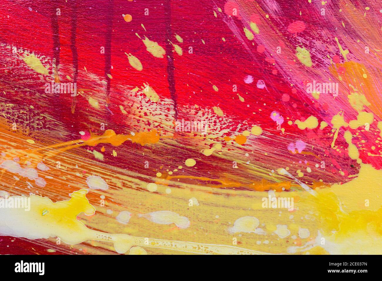 Wonderful abstract painting in new contrast colours Stock Photo - Alamy