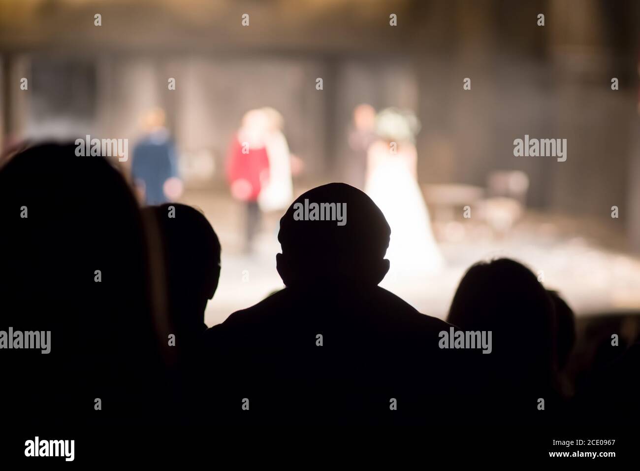 audience in the theater watching a play Stock Photo - Alamy