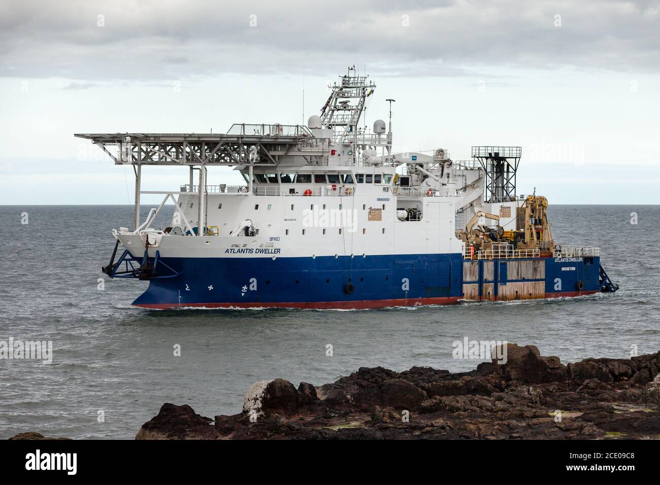 MONTROSE, SCOTLAND - 2015 MAY 13. Offshore vessel Atlantis Weller ...