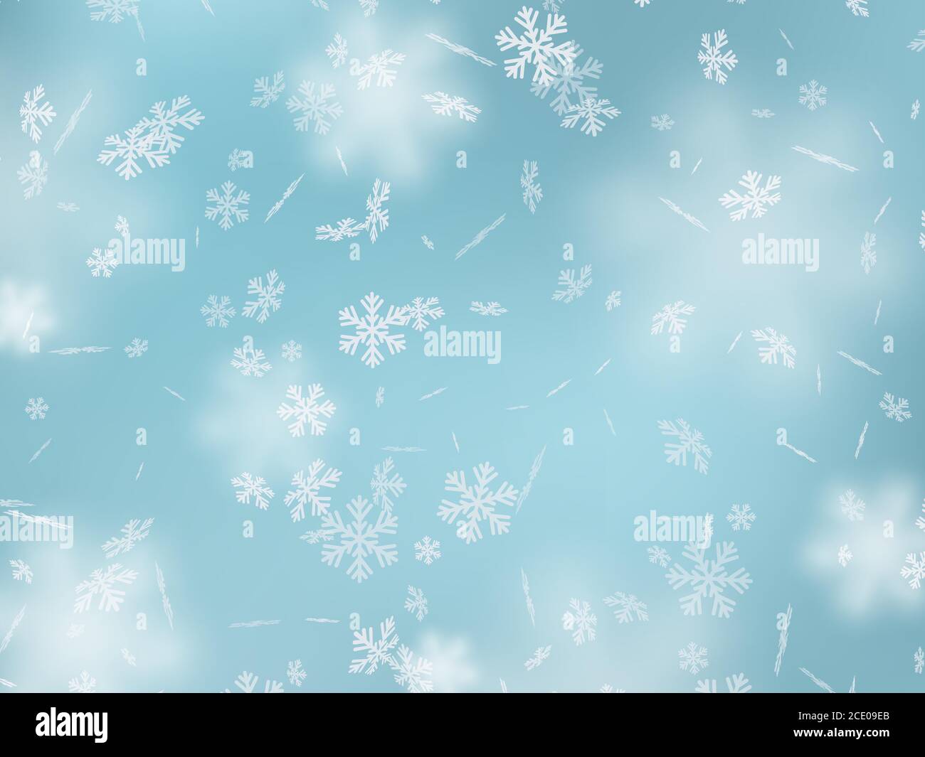 Falling snowflakes with blur effect Stock Vector Image & Art - Alamy
