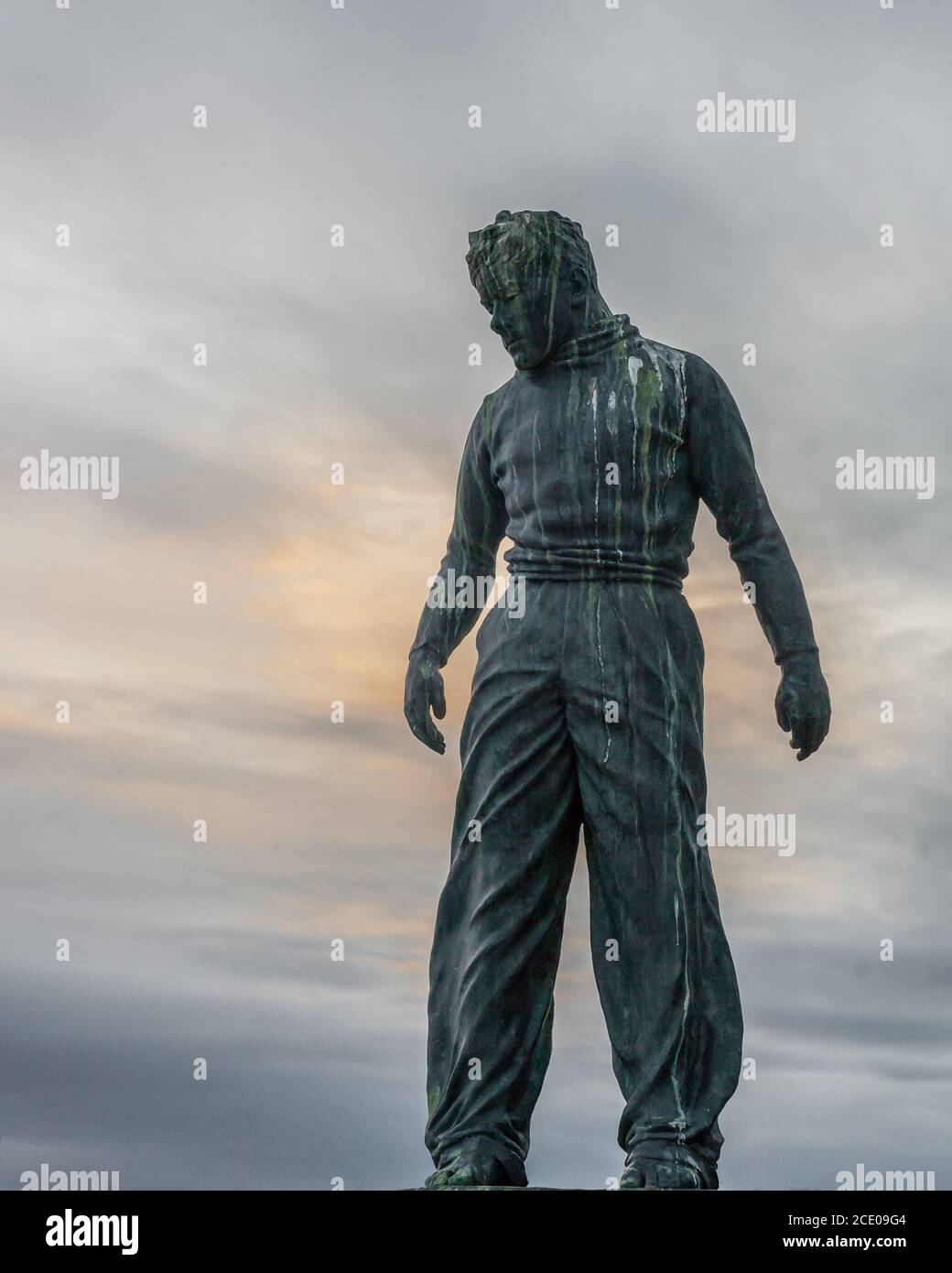 MONTROSE, SCOTLAND - 2015 OCTOBER 23. The Seafarer Statue is a Memorial ...