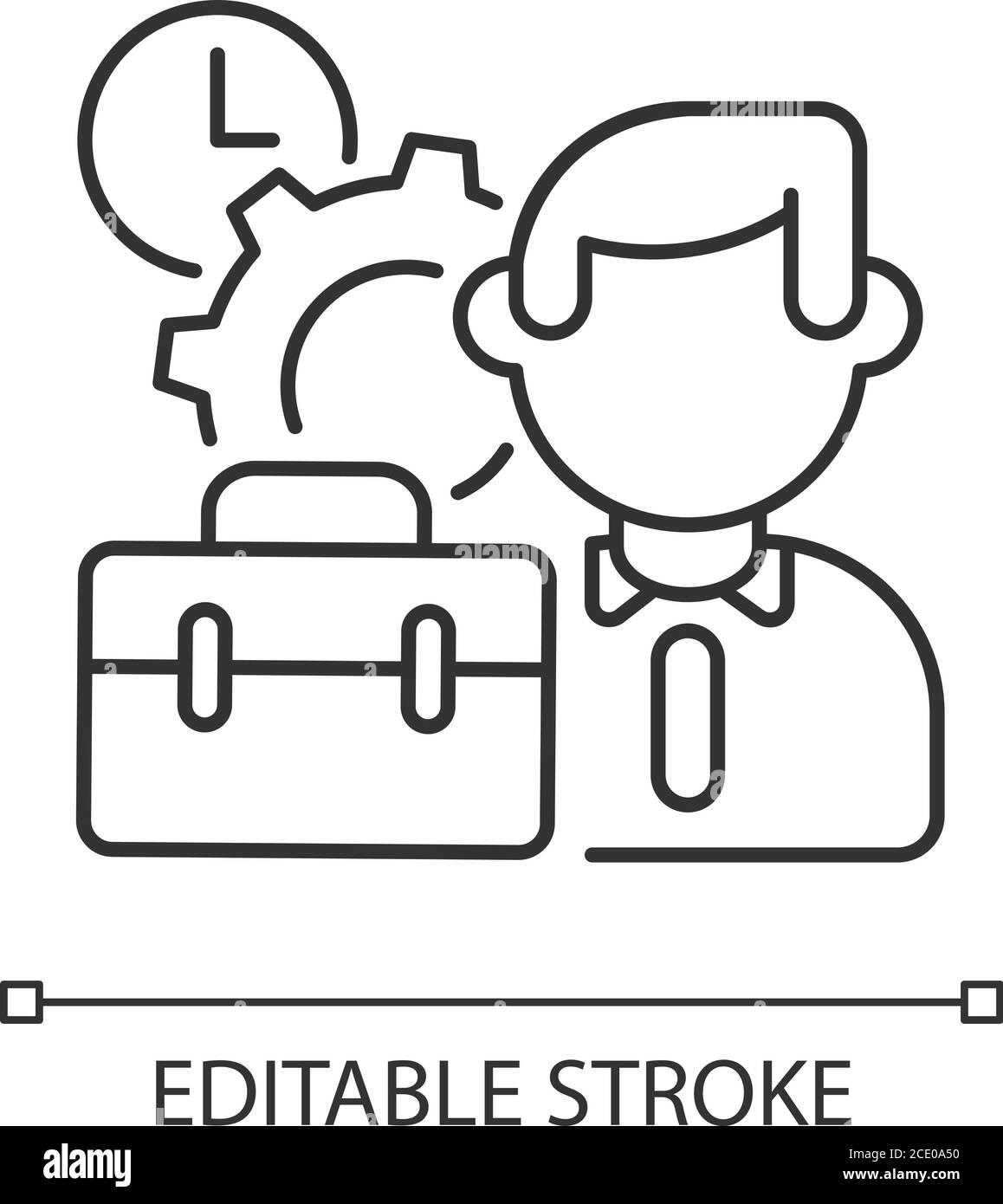 Working conditions linear icon Stock Vector Image & Art - Alamy