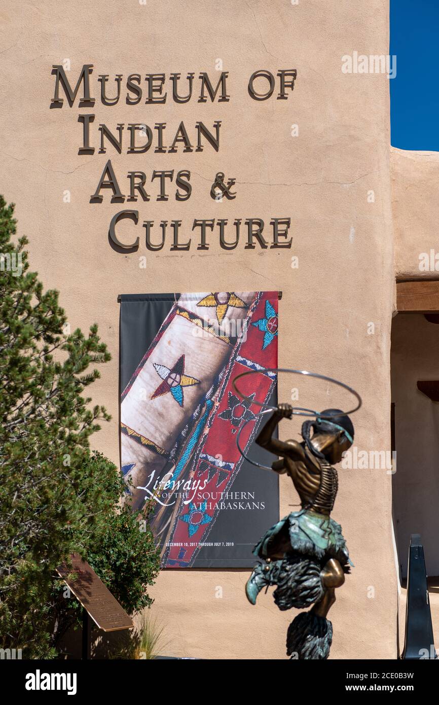 Museum of Indian Arts and Culture in Santa Fe, New Mexico Stock Photo ...