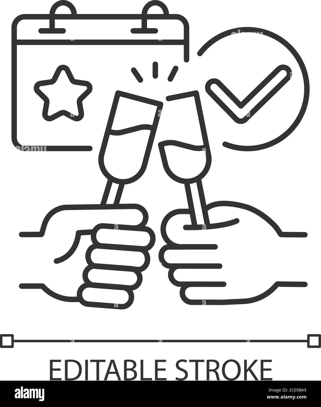 Corporate events linear icon Stock Vector Image & Art - Alamy