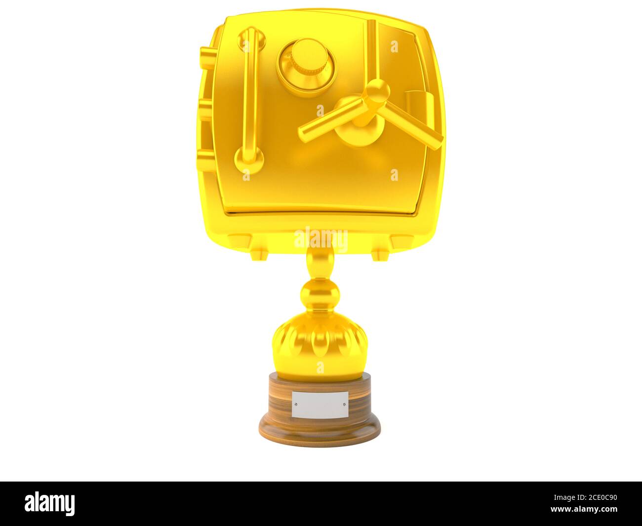 Banking trophy isolated on white background Stock Photo - Alamy