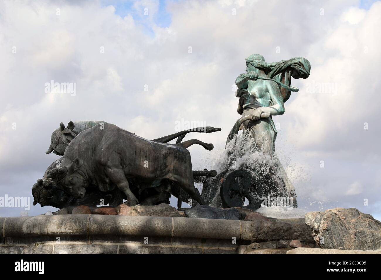 Gefion Fountain in Copenhagen Stock Photo - Alamy