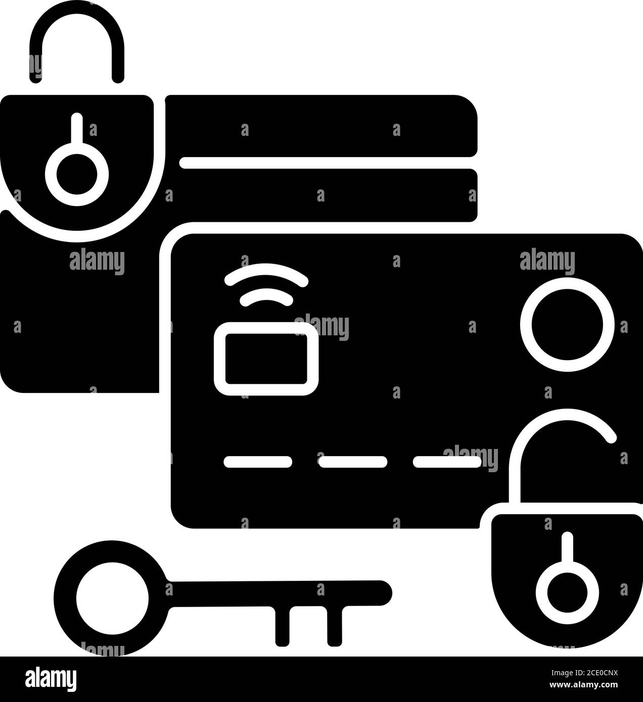 Authentication password banking Black and White Stock Photos & Images ...