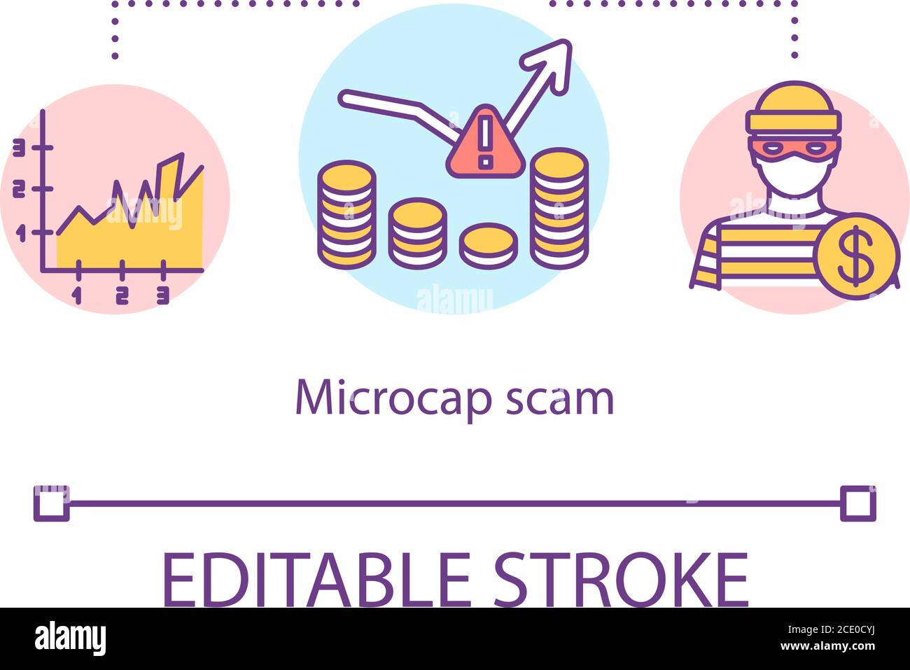 Microcap scam concept icon Stock Vector Image & Art - Alamy