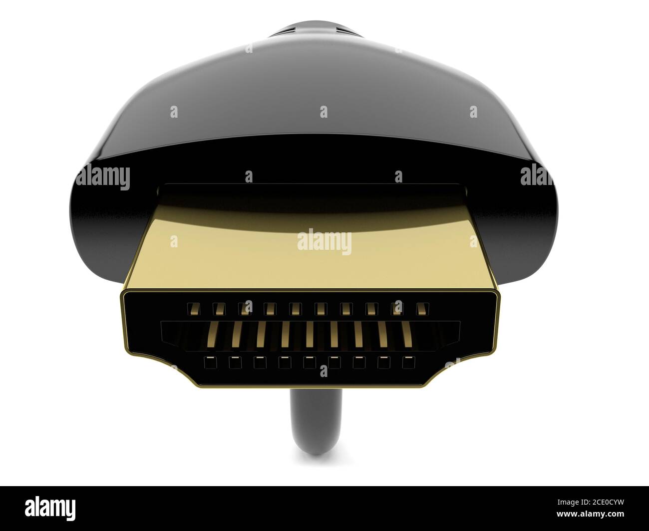 HDMI plug close-up isolated on white background Stock Photo - Alamy