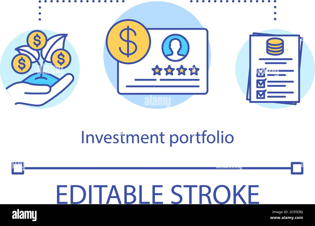 Investment portfolio concept icon Stock Vector Image & Art - Alamy