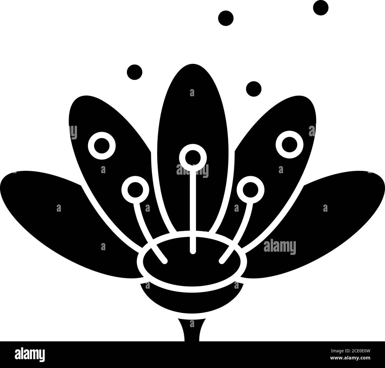 Pollen black glyph icon Stock Vector Image & Art - Alamy
