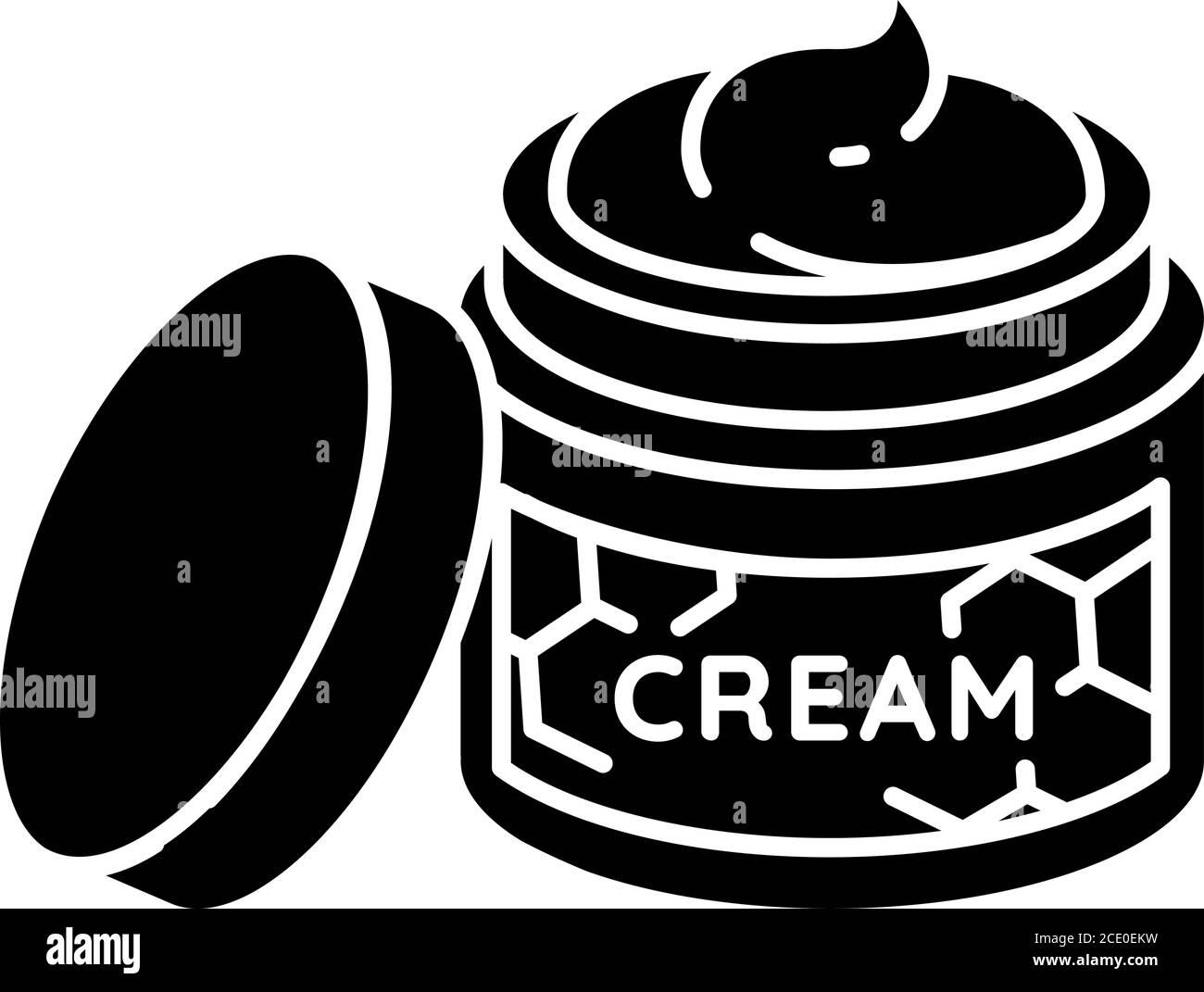 Face moisturizer cream glyph Stock Vector Images - Alamy