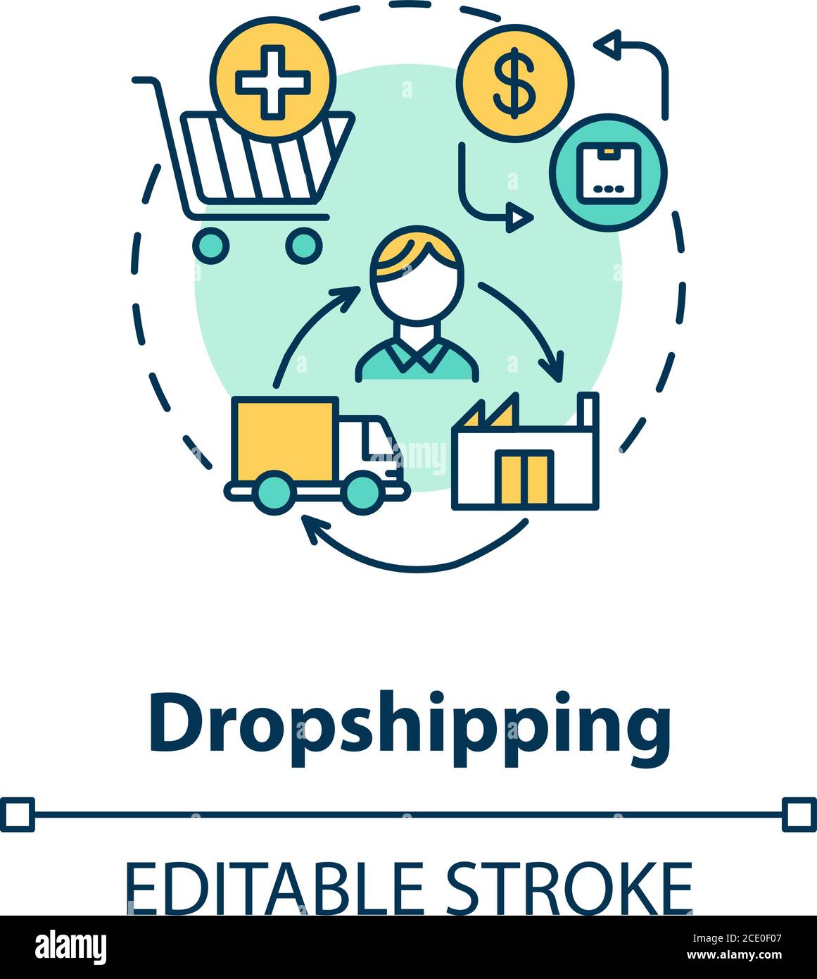Dropshipping concept icon Stock Vector Image & Art - Alamy Dropshipping concept icon Stock Vector Image & Art - Alamy