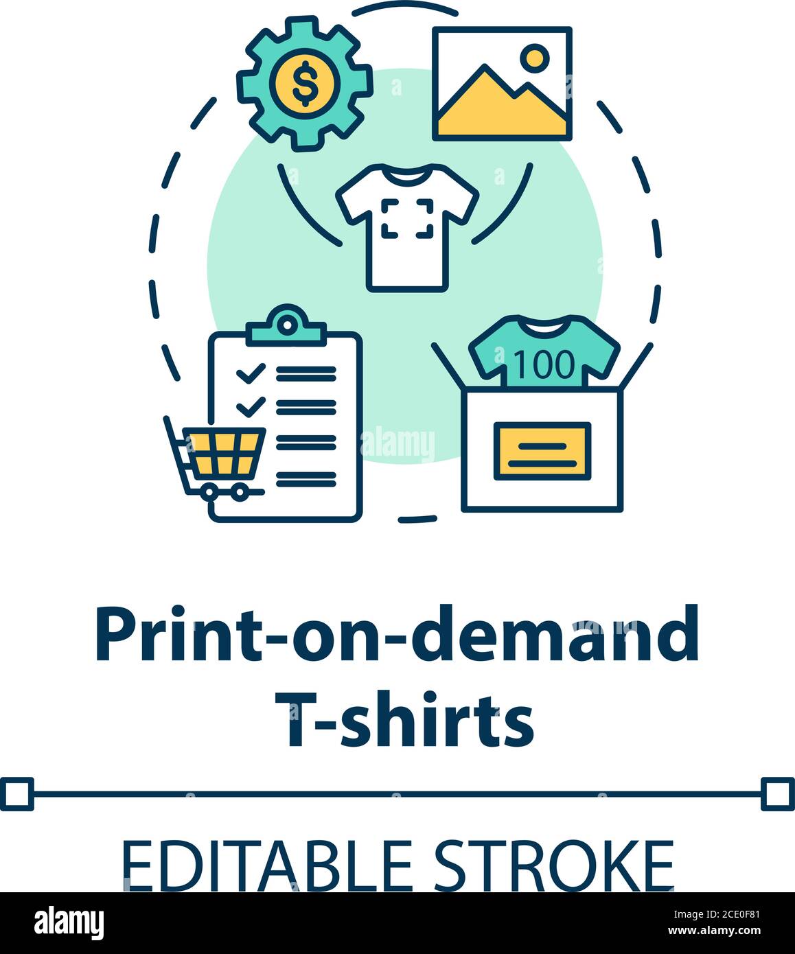 Print design concept on Cut Out Stock Images & Pictures - Alamy